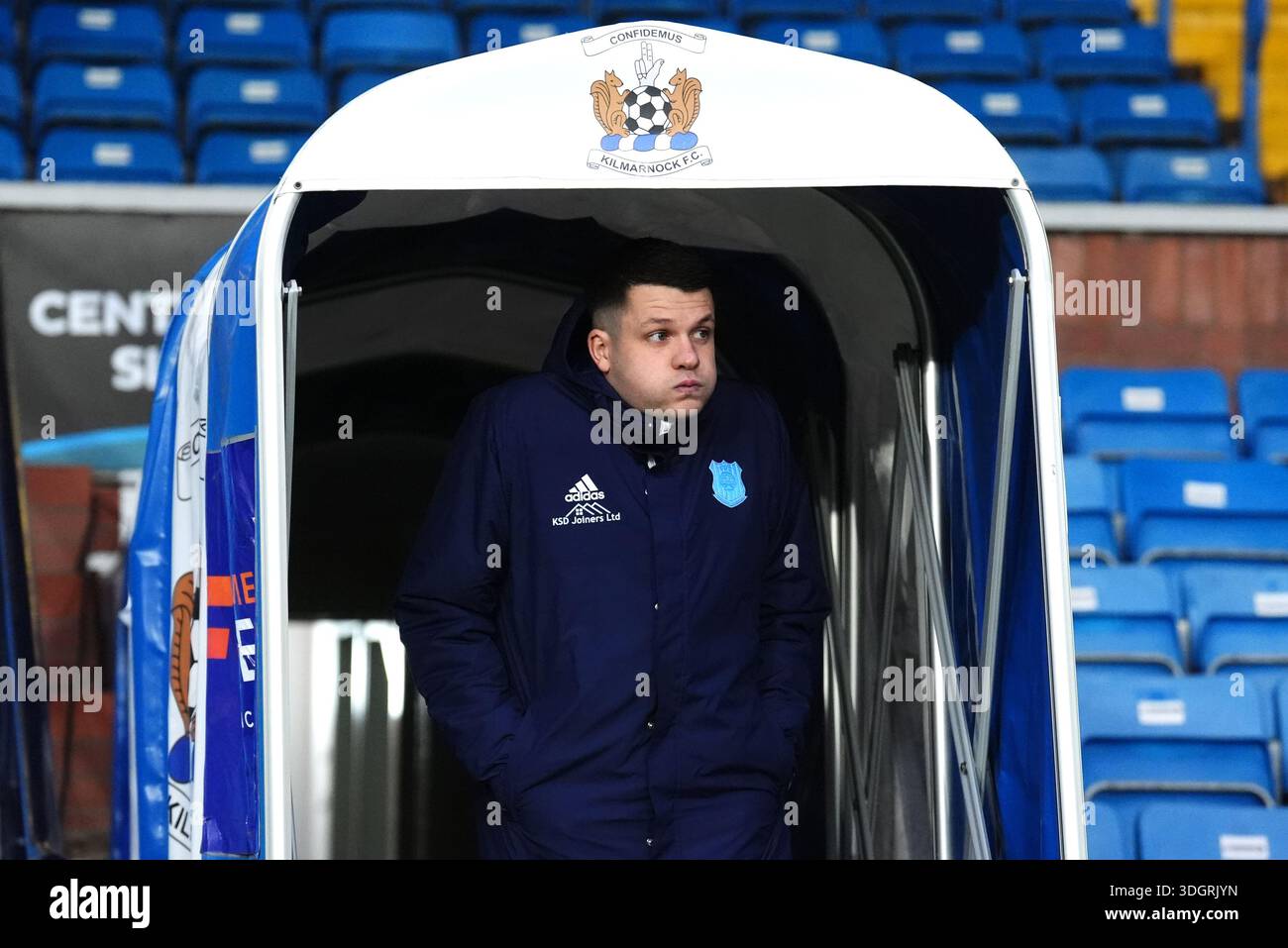 Kilmarnock.Talbot's Neill McPherson arrives before the Scottish Gas Men ...