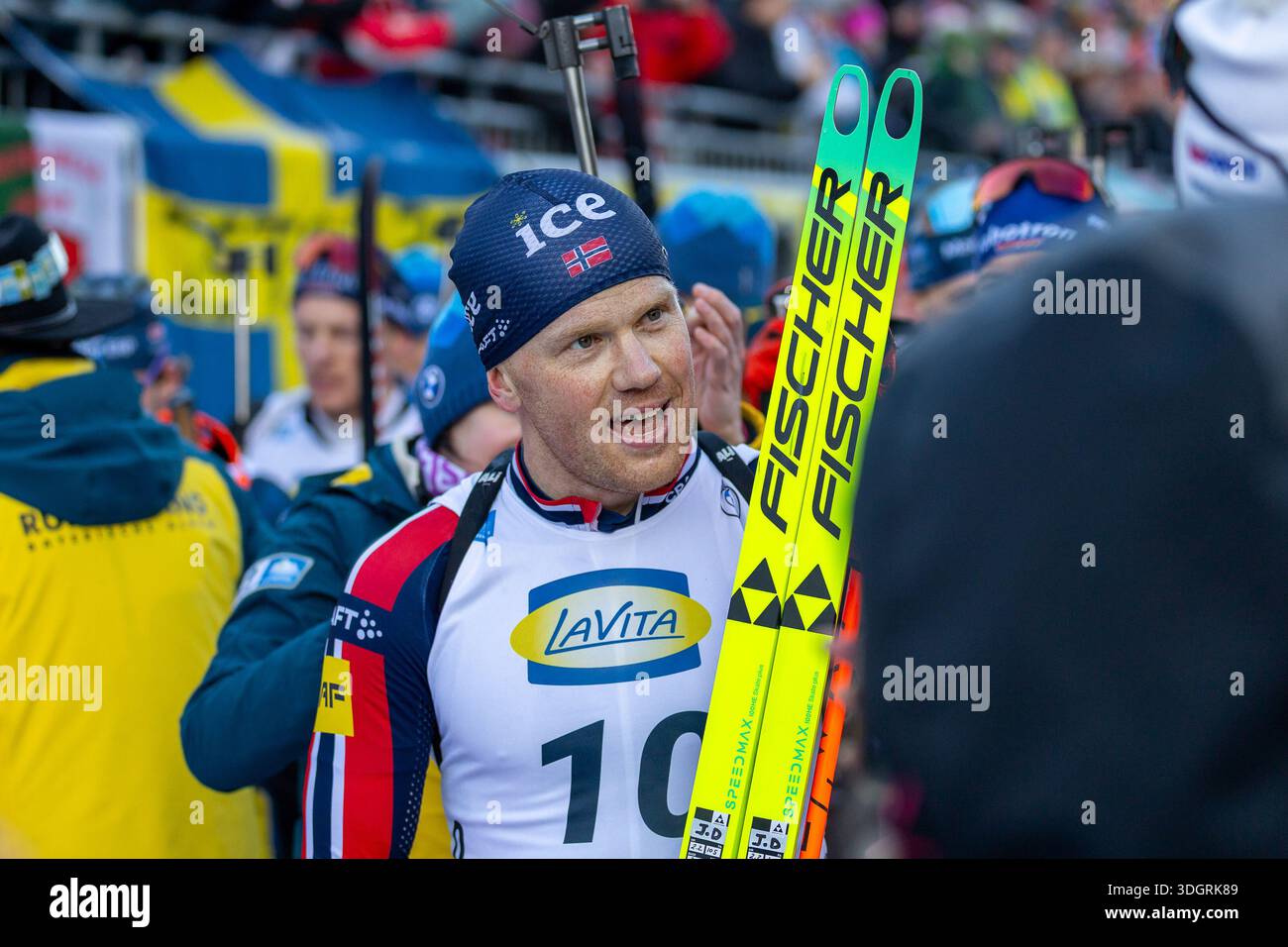 DALE-SKJEVDAL Johannes (NOR, 10), at the finish line, winner, victor ...