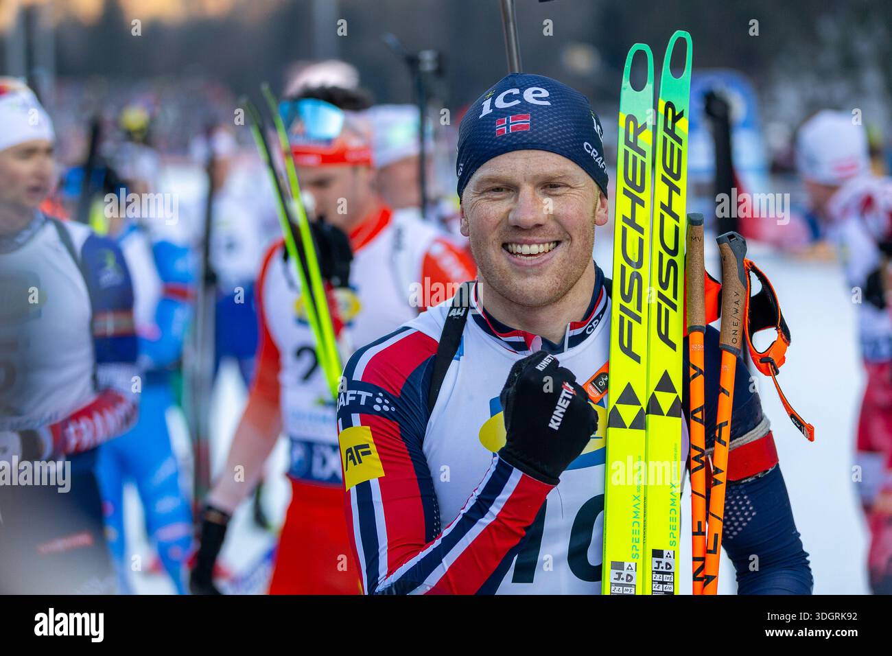 DALE-SKJEVDAL Johannes (NOR, 10), crossing the finish line, winner ...