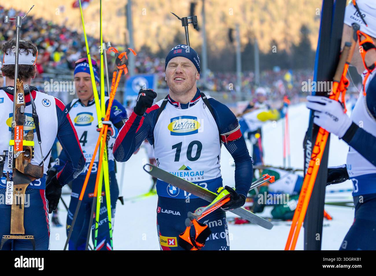 DALE-SKJEVDAL Johannes (NOR, 10), crossing the finish line, winner ...