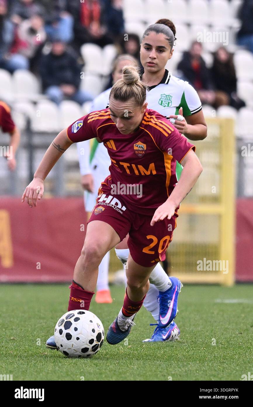 Giada Greggi of A.S. Roma Femminile is in action during the 10th day of ...