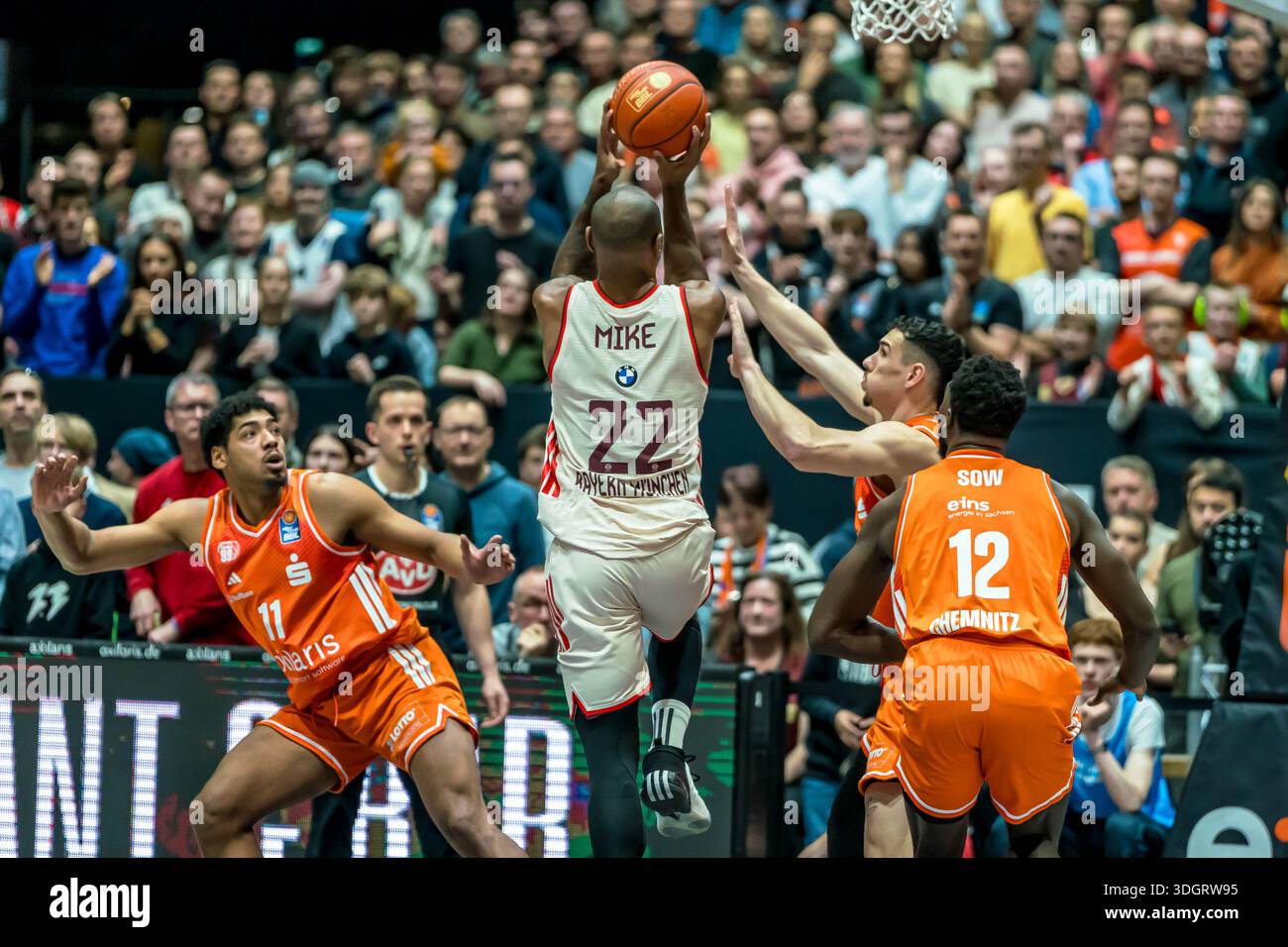 Chemnitz, Germany January 18, 2026: 1.BBL - 2025/2026 - Niners Chemnitz ...