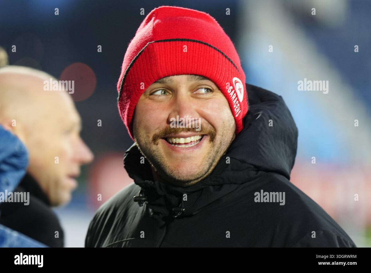 Saracens head coach Joe Shaw ahead of the Investec Champions Cup match ...