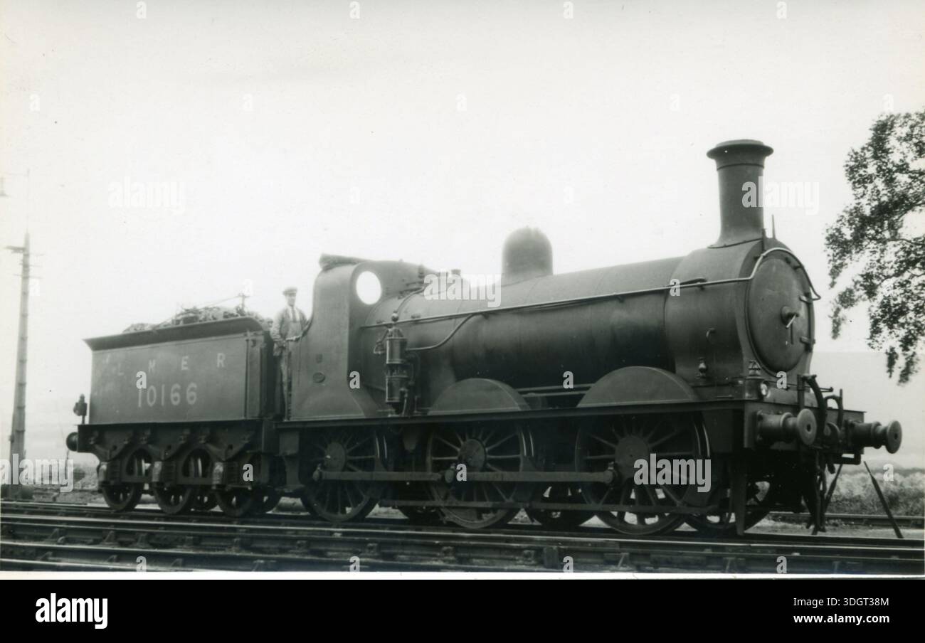 Former NBR 0-6-0 steam locomotive in early LNER days carrying the LNER ...