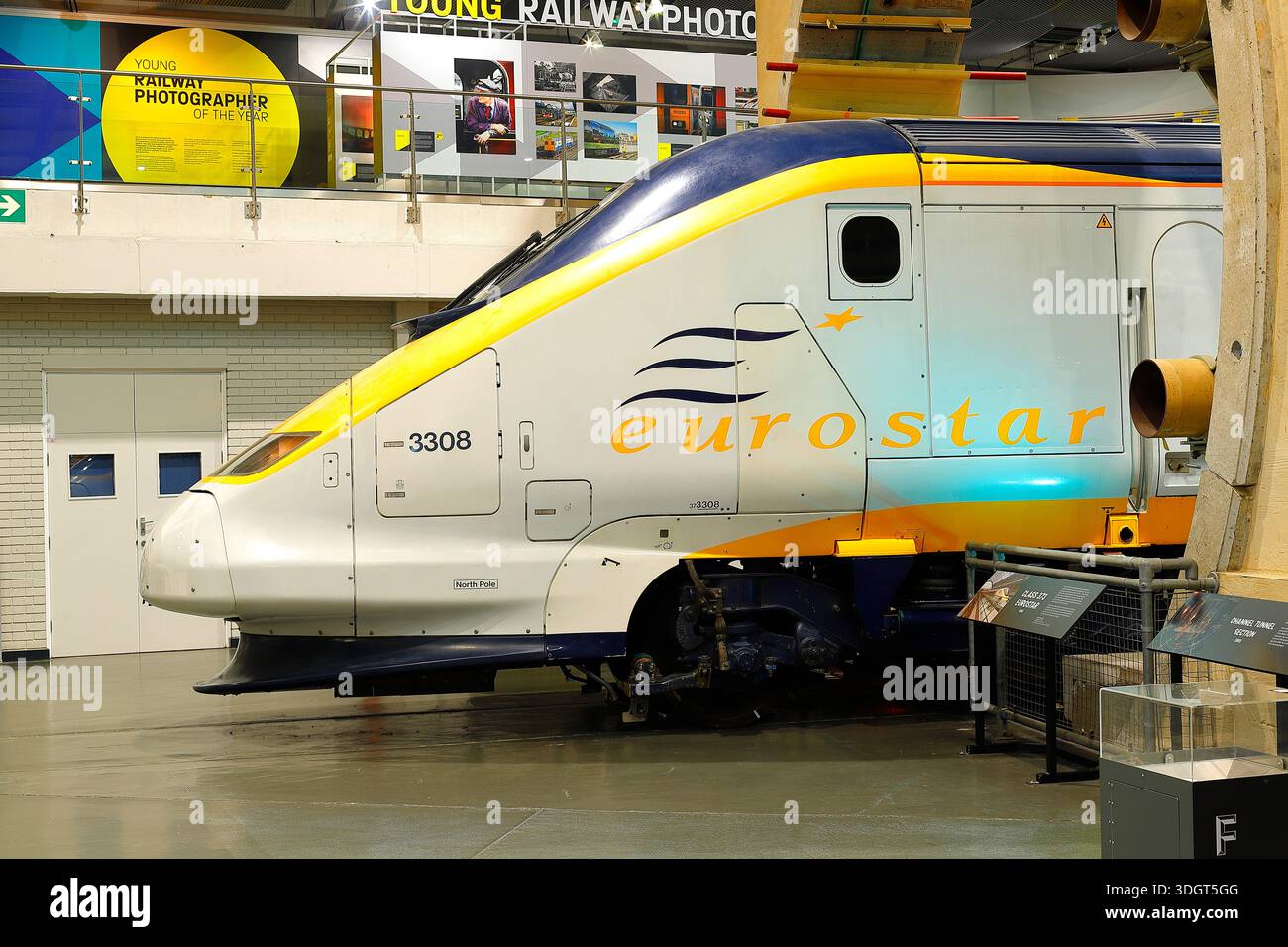 Eurostar rail class 373 on display at the National Railway Museum in ...