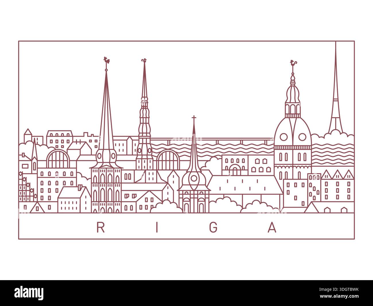 Riga roof Stock Vector Images - Alamy