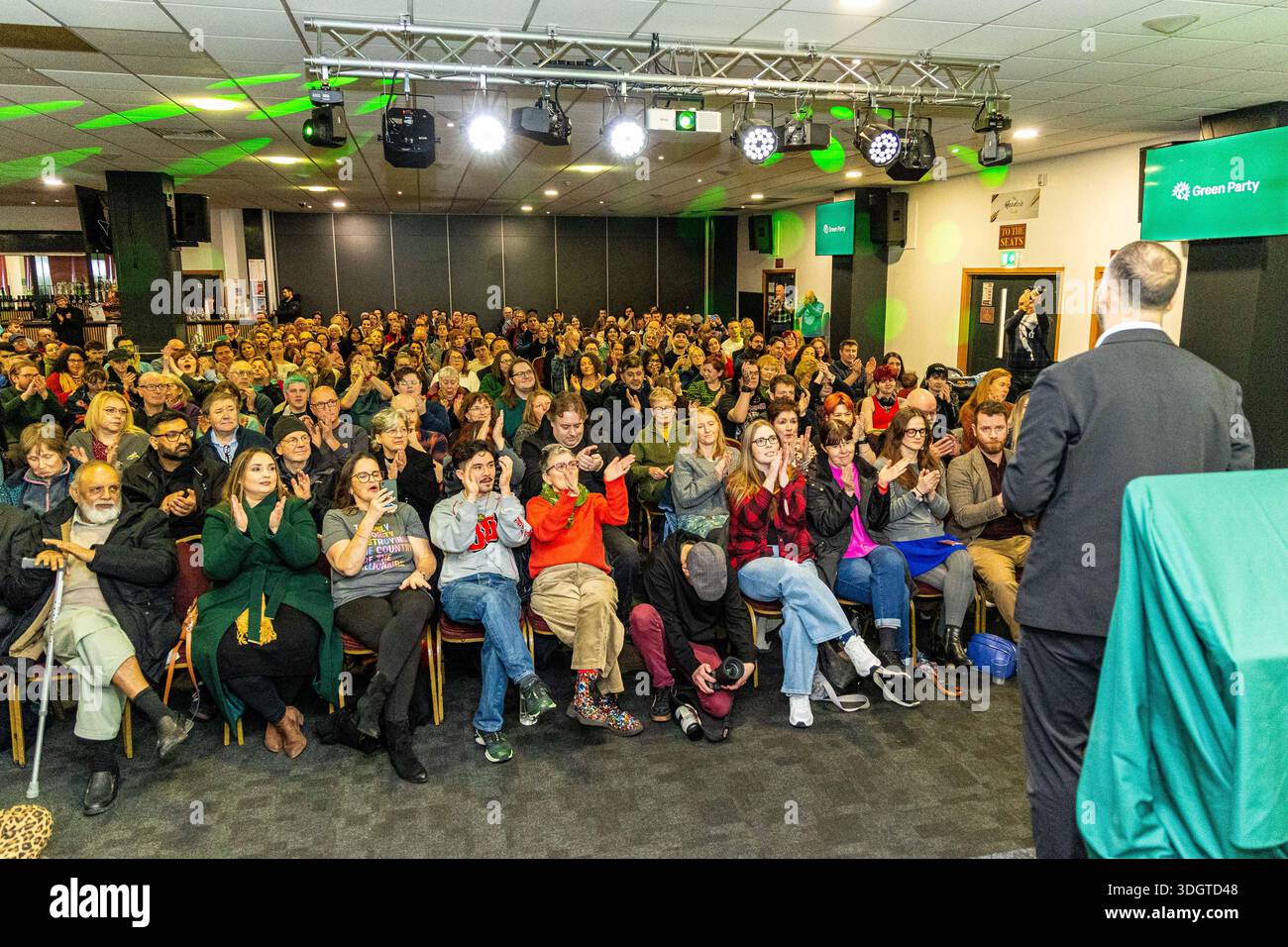 Bradford, UK. 18th Jan, 2026. Leader of the Green Party Zack Polanski ...