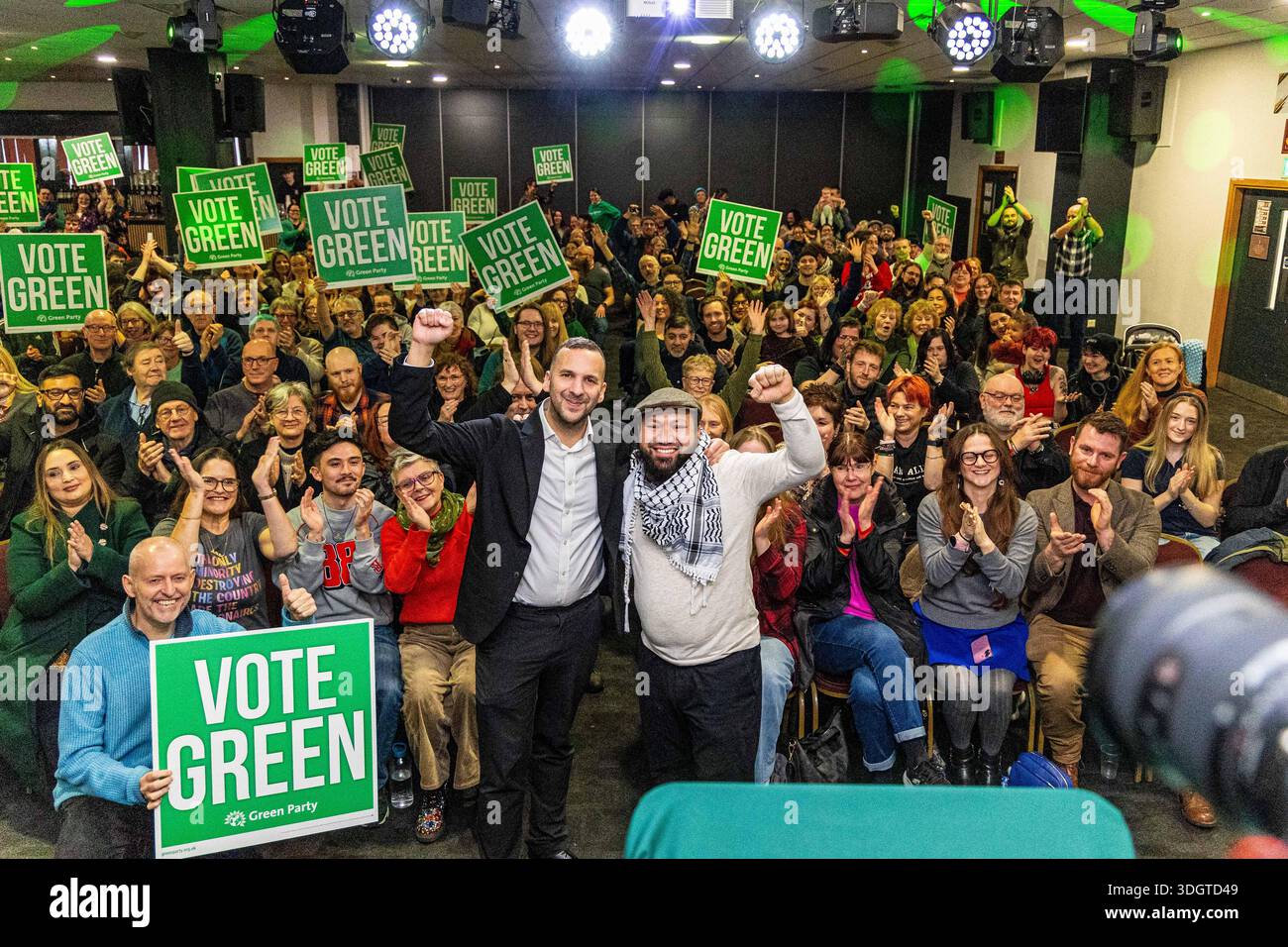 Bradford, UK. 18th Jan, 2026. Leader of the Green Party Zack Polanski ...