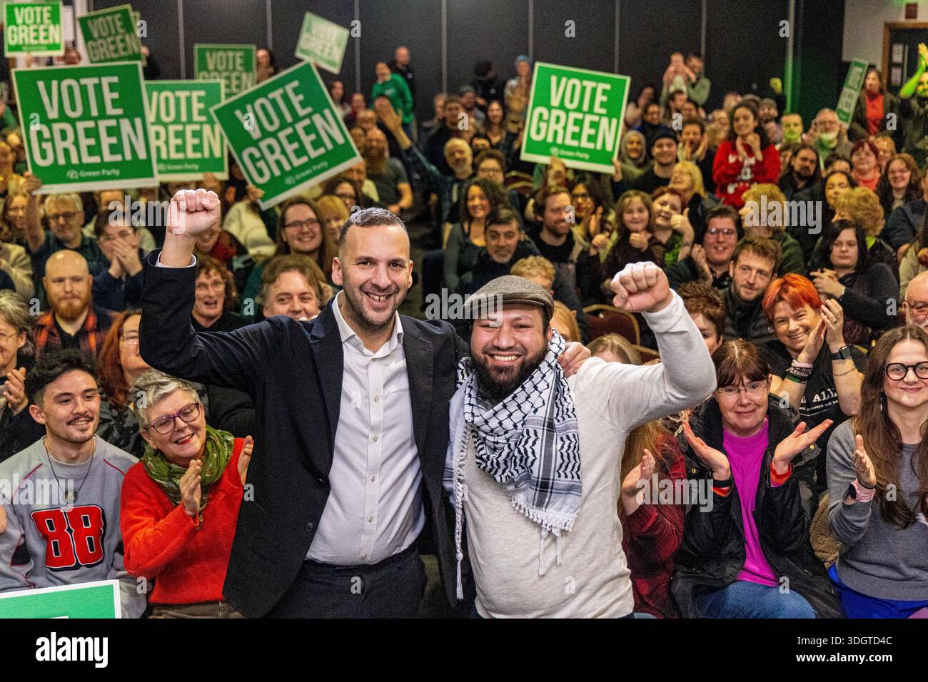 Bradford, UK. 18th Jan, 2026. Leader of the Green Party Zack Polanski ...
