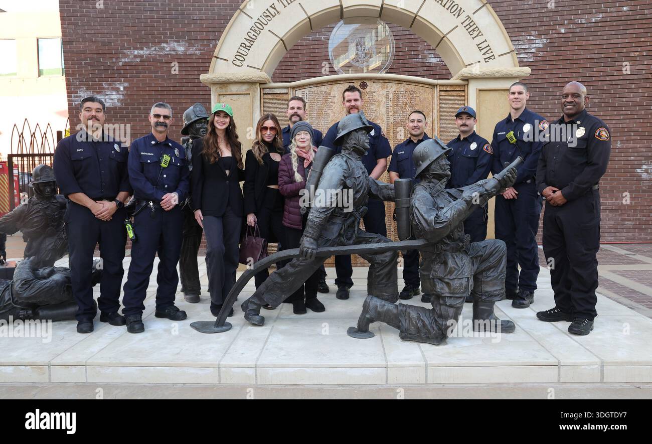 17 January 2026 - Los Angeles, California -Frances Fisher, Firemen from ...