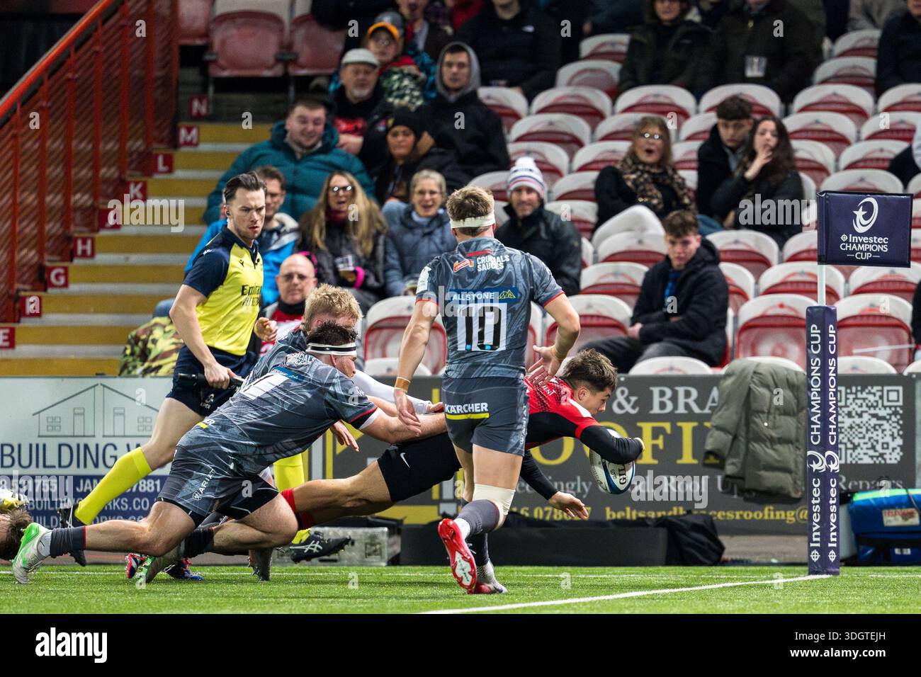 17 january 2026 mathis ferte of toulon scores a hi-res stock ...