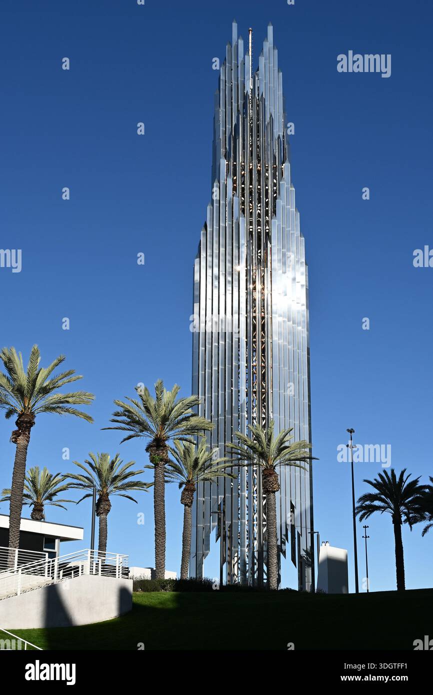 GARDEN GROVE, CALIFORNIA - 8 JAN 2026: The Crean Tower at Christ ...