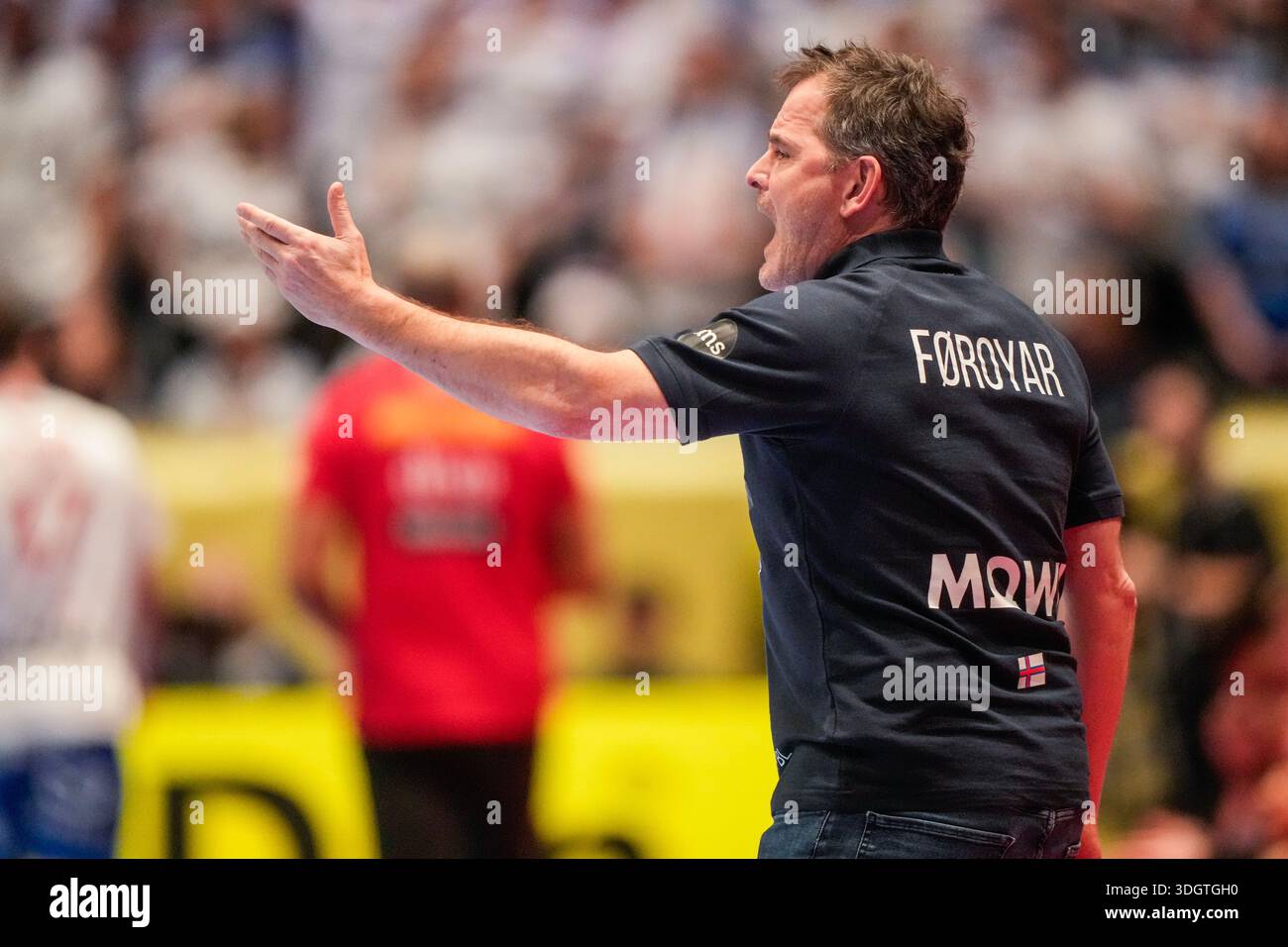 Bærum 20260118. Faroe Islands coach Peter Bredsdorff-Larsen during the ...