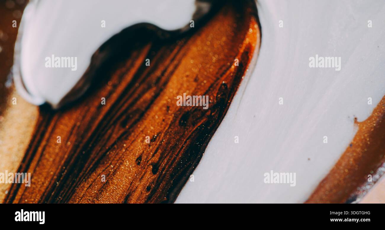 Paint leak blur acrylic flow blob spill shimmering Stock Photo - Alamy
