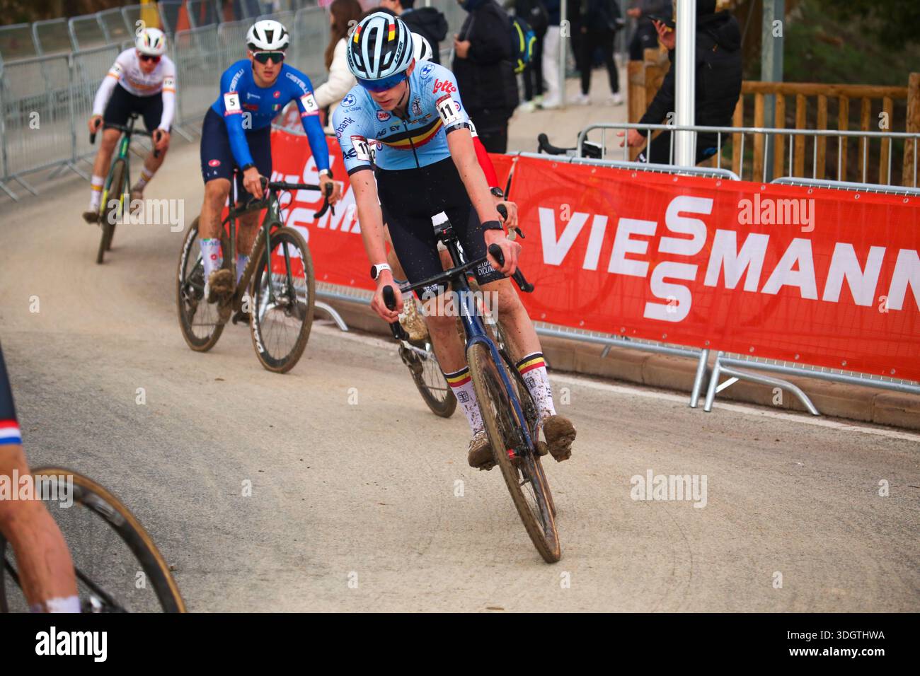 Benidorm, Spain, January 18, 2026: Belgian cyclist Giel Lejeune (11 ...
