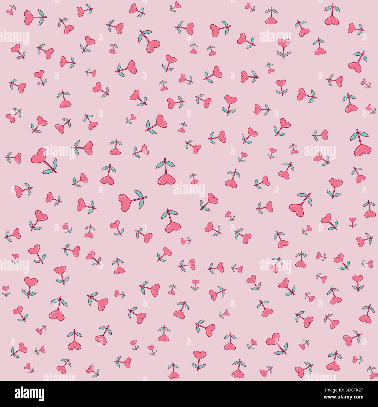 Light gentle pink flowers Stock Vector Images - Alamy