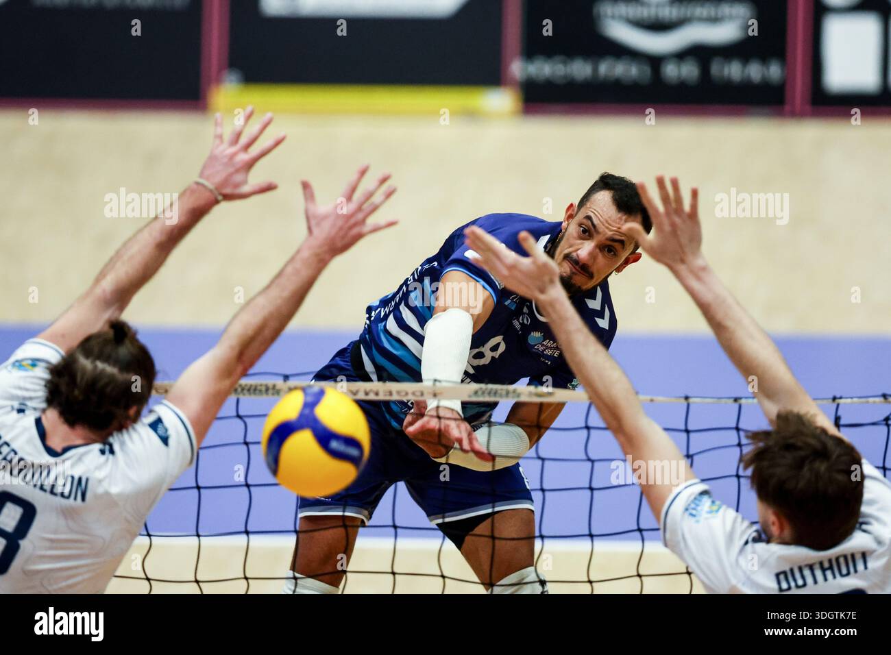 Hugo DE LEON of Sete during the Marmara Spike League match between Sete ...