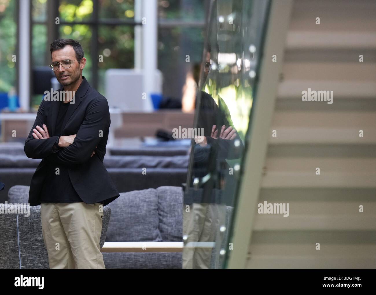 Lululemon CEO Calvin McDonald is seen after speaking at a news ...