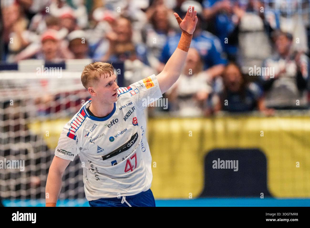 Bærum 20260118. Faroe Islands' Ísak Vedelsbøl during the European ...