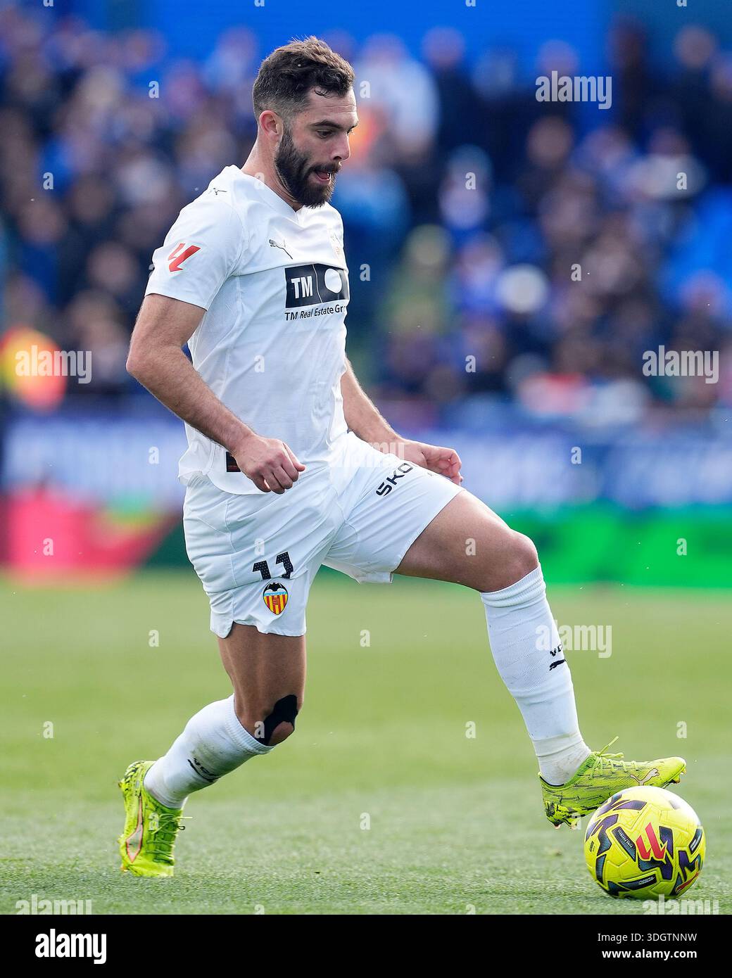 Valencia CF's Luis Rioja during La Liga match. January 18, 2026. (Photo ...