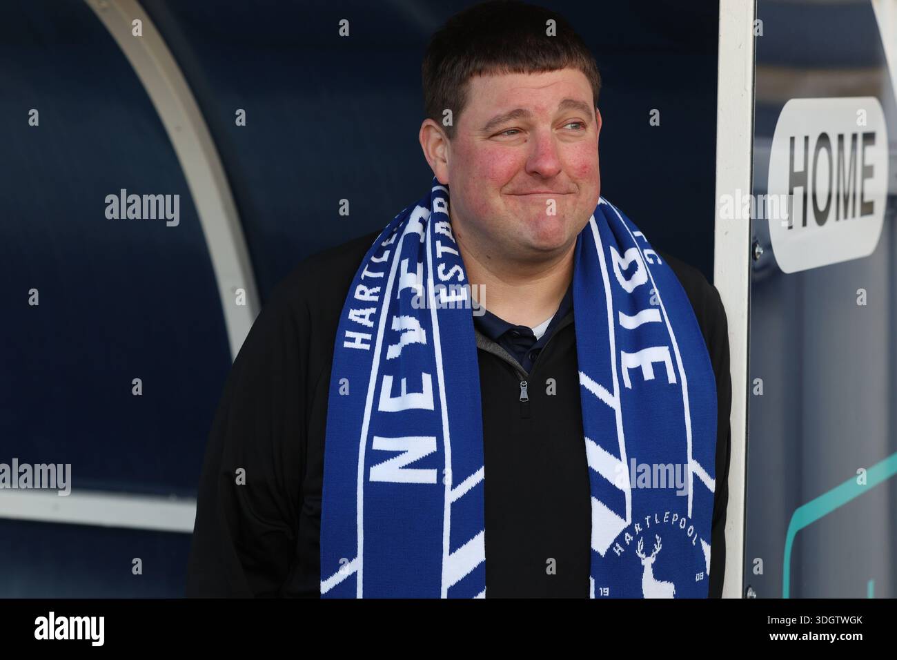 New Hartlepool United owner Landon Smith during his first press ...
