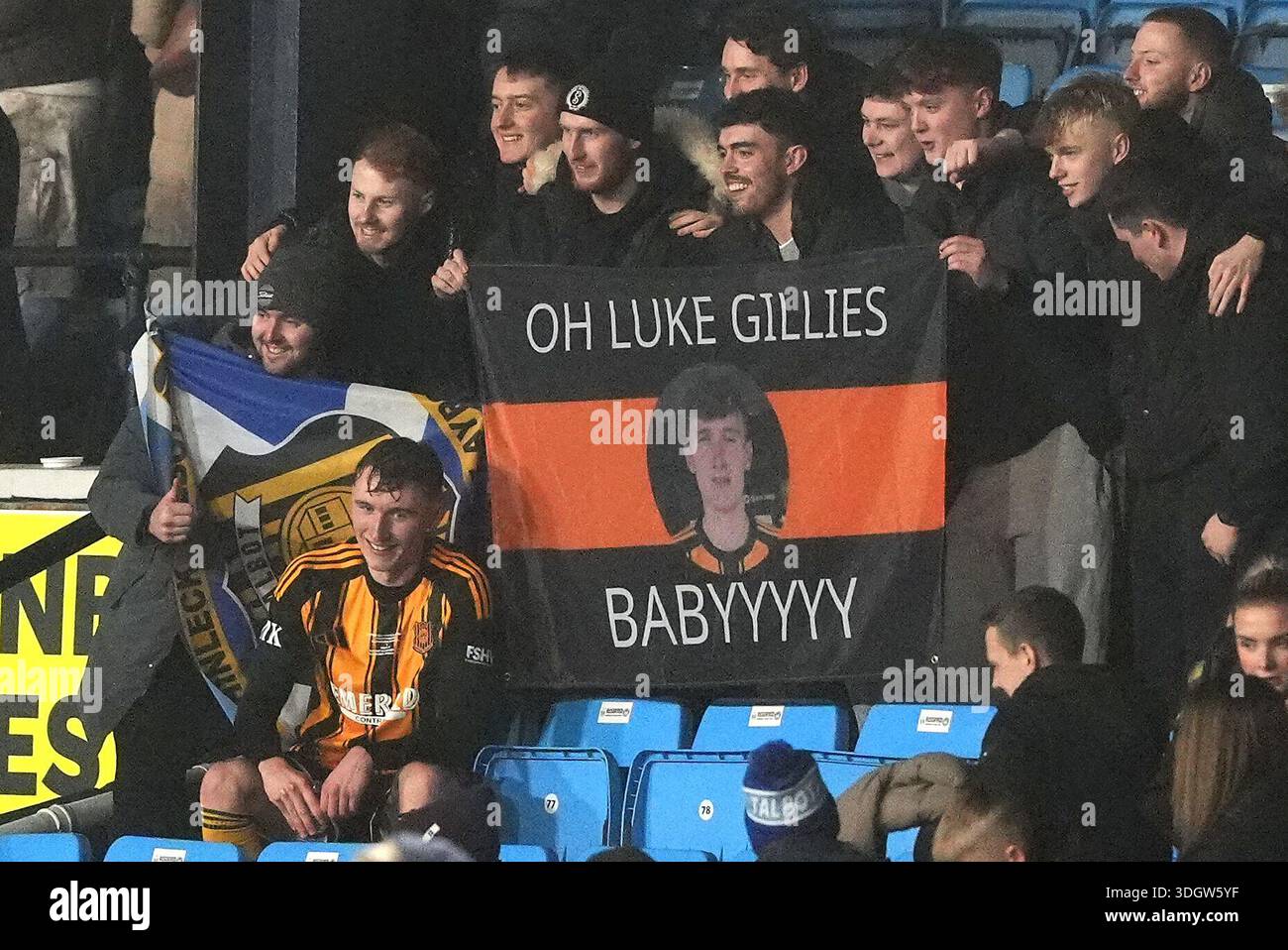Auchinleck Talbot's Luke Gillies poses for photographs with fans ...
