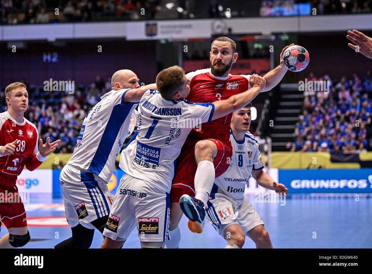 Michal Daszek of Poland during Men's EHF Euro 2026 - Poland vs Iceland ...