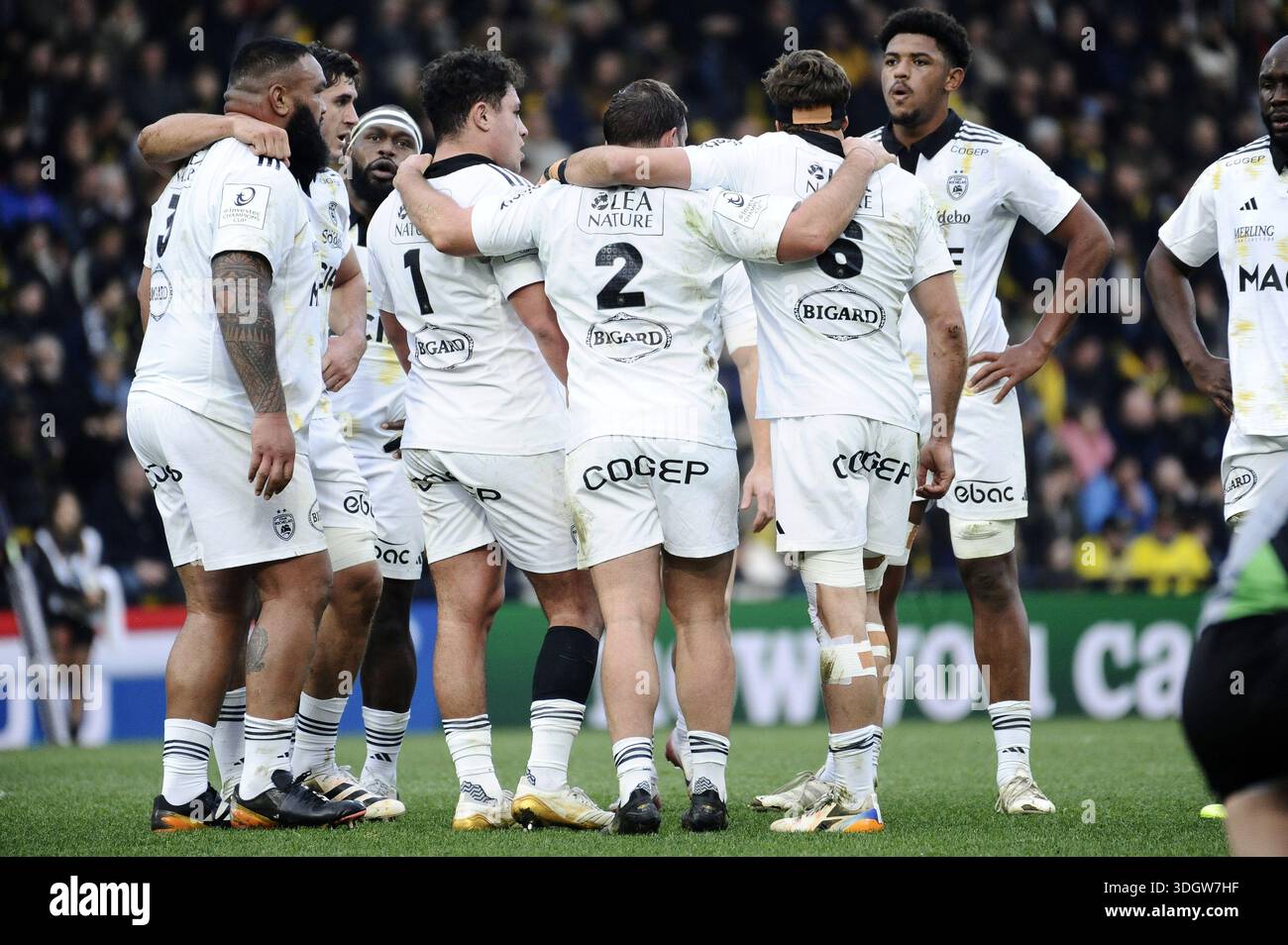 Team of Stade Rochelais during the Champions Cup, Pool 3, rugby union ...