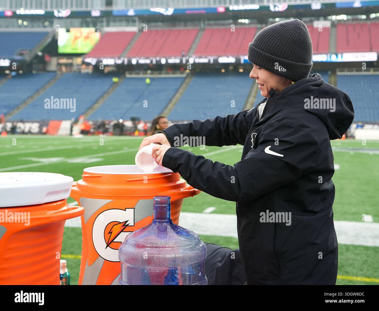 January 18, 2026, Foxboro, Massachusetts, USA: A member of the Houston ...