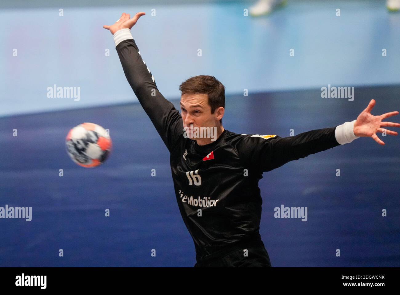 Bærum 20260118. Slovenia's goalkeeper Miljan Vujović during the ...