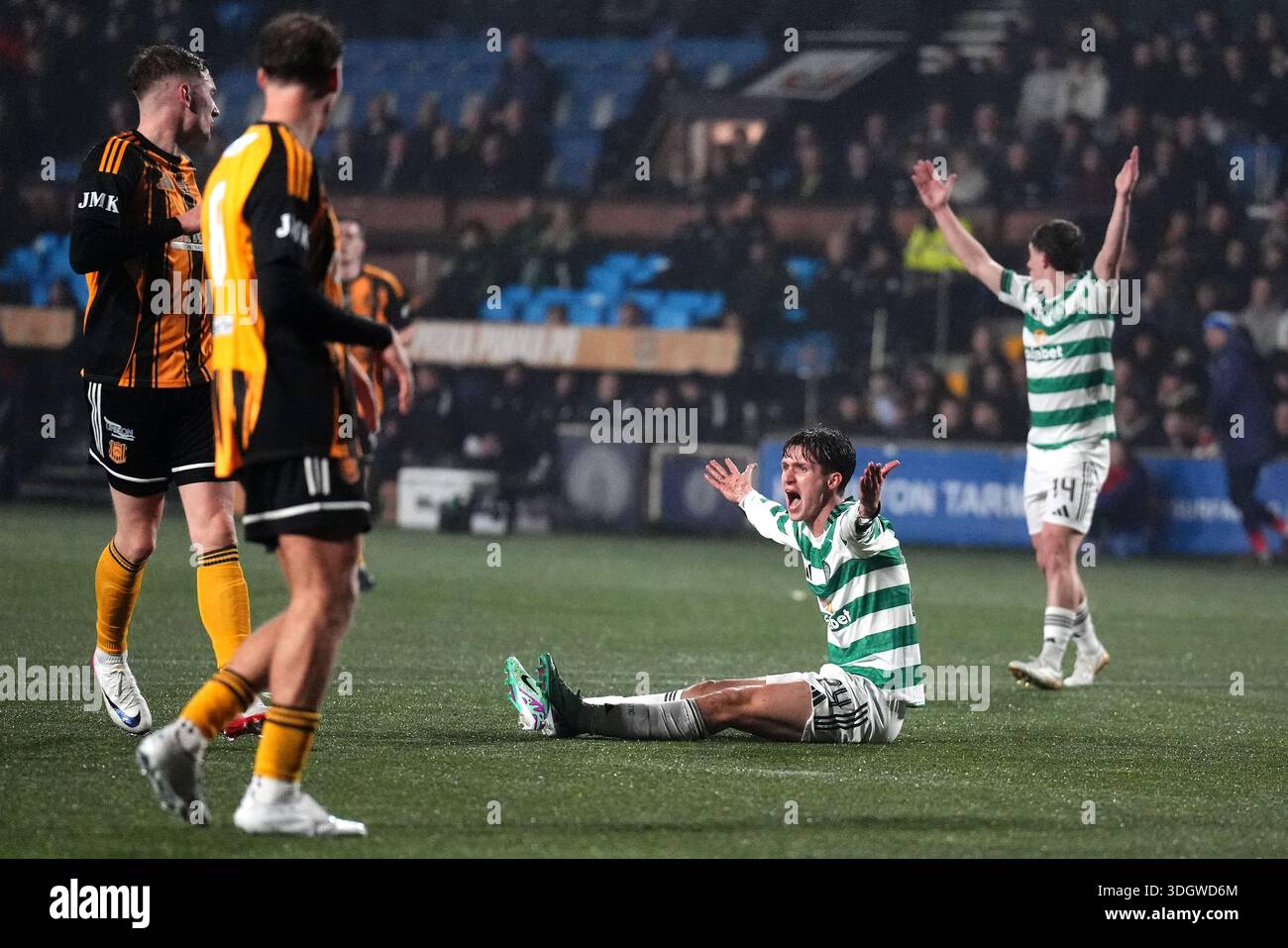 Celtic's Johnny Kenny appeals for a foul during the Scottish Gas Men's ...