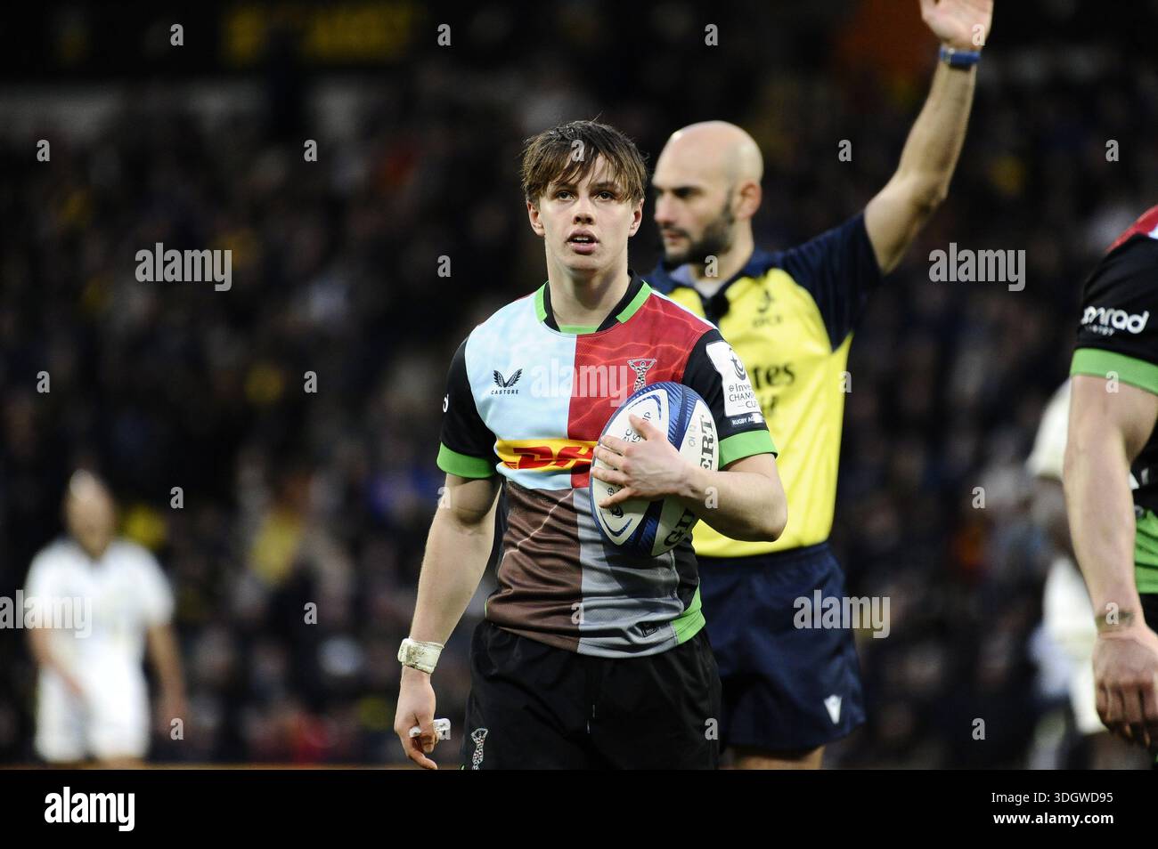 Lucas FRIDAY of Harlequins during the Champions Cup, Pool 3, rugby ...