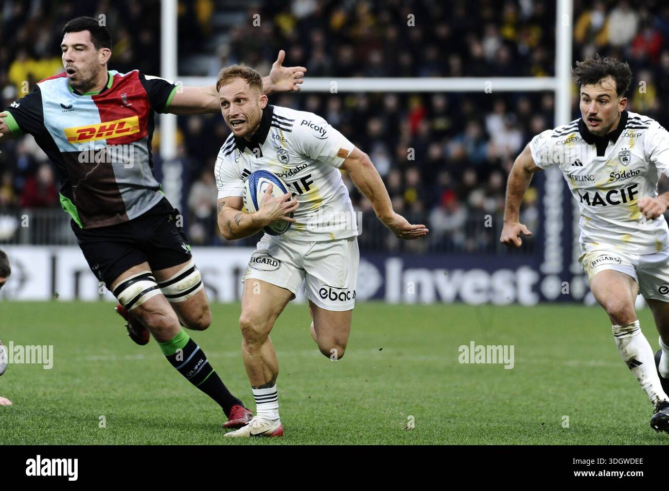 Ihaia WEST of Stade Rochelais during the Champions Cup, Pool 3, rugby ...