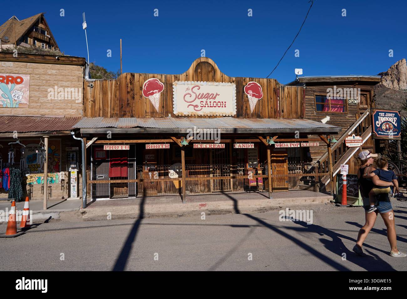 Oatman, Arizona, USA - October 19, 2025 - Old West "Sugar Saloon" with ...