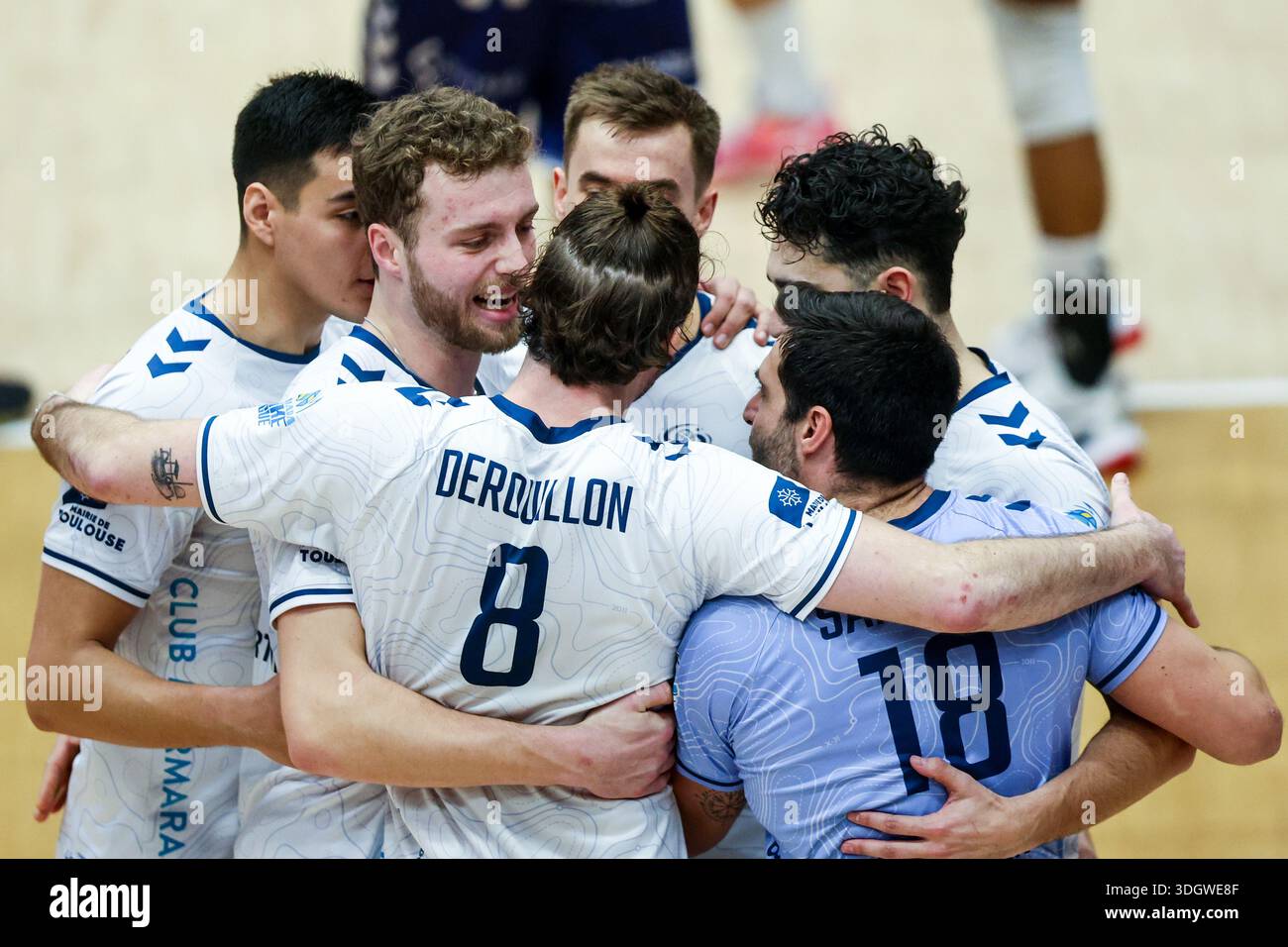 Team of Toulouse celebrates during the Marmara Spike League match ...