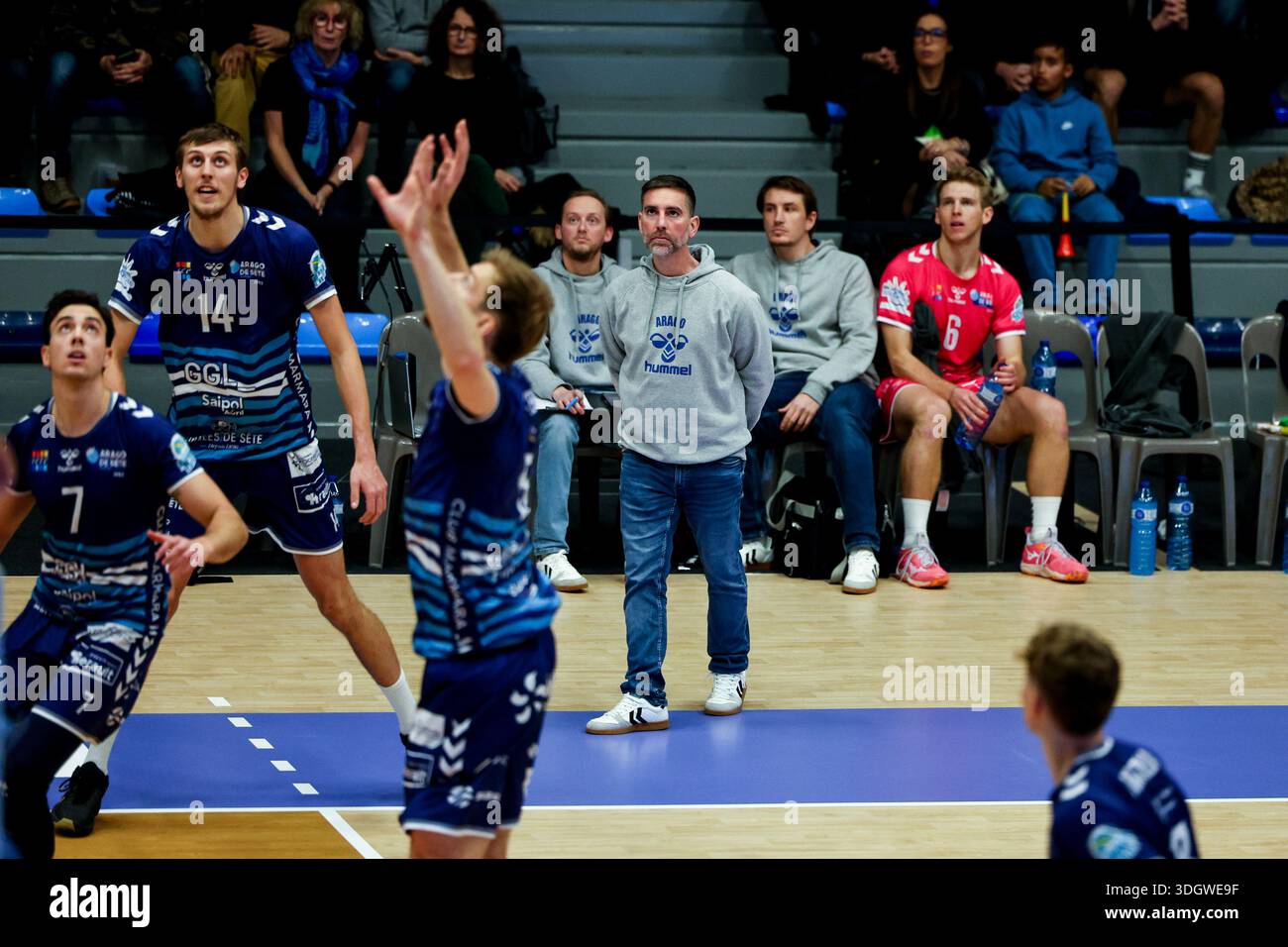 Fulvio BERTINI head coach of Sete during the Marmara Spike League match ...