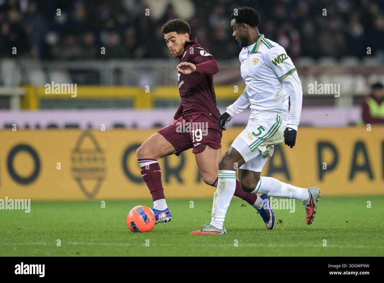 #19 Che Adams of Torino in action during the Serie A match between ...