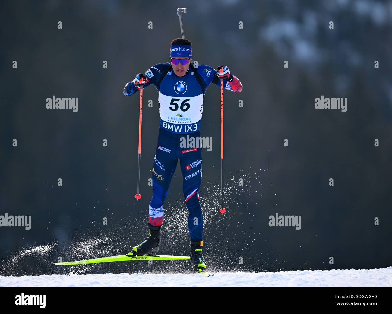 17 January 2026, Bavaria, Ruhpolding: Biathlon: World Cup, sprint 10 km ...