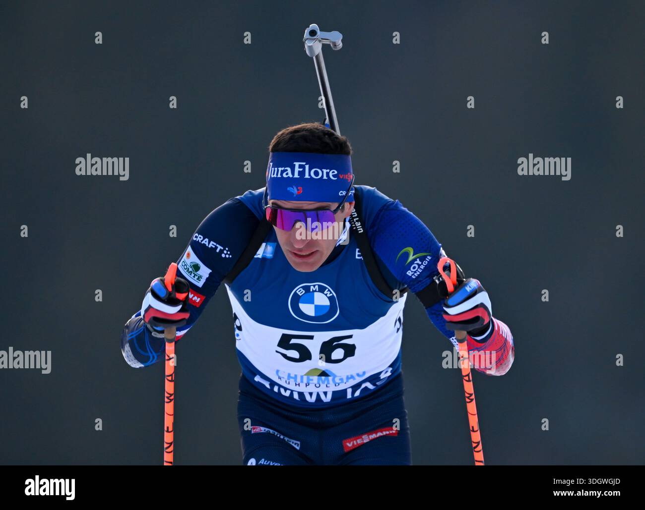 17 January 2026, Bavaria, Ruhpolding: Biathlon: World Cup, sprint 10 km ...