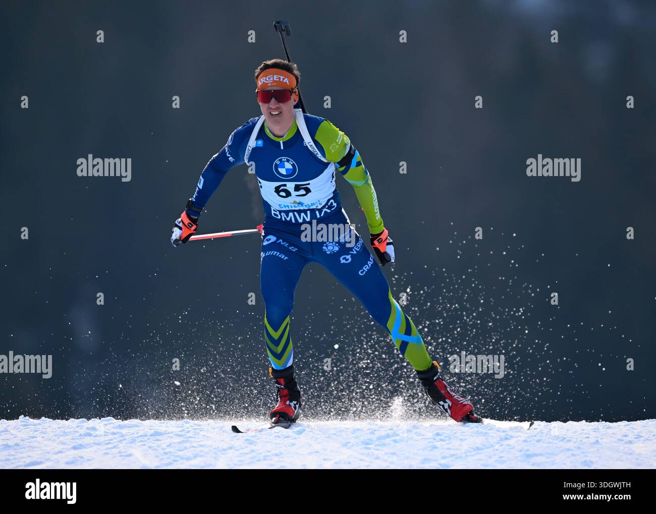 17 January 2026, Bavaria, Ruhpolding: Biathlon: World Cup, sprint 10 km ...