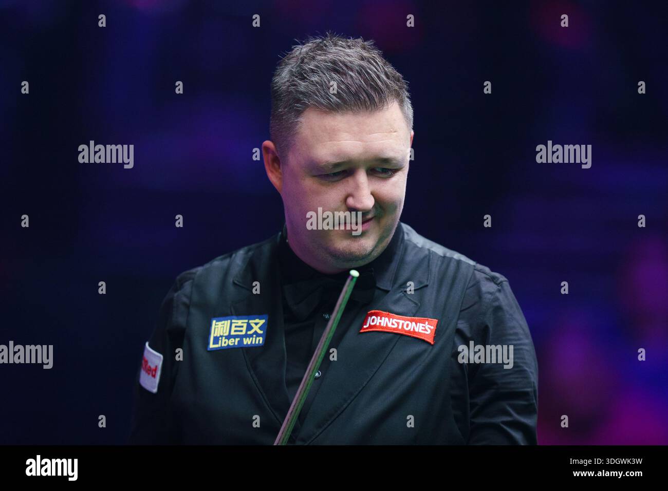 Kyren Wilson looks on during The Johnstone’s Paint Masters Snooker ...
