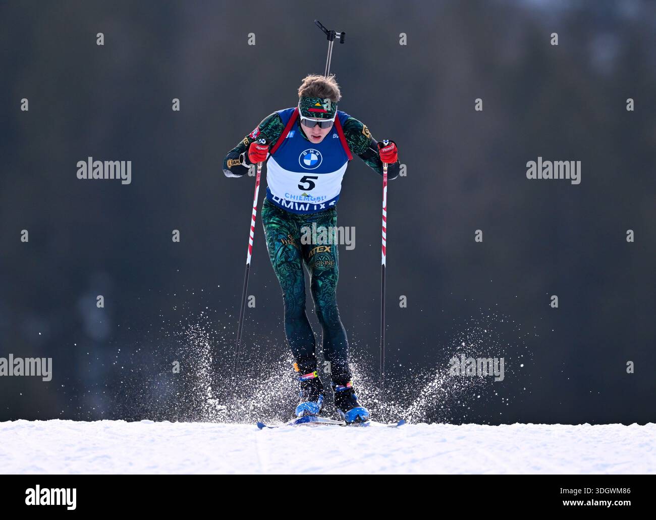 17 January 2026, Bavaria, Ruhpolding: Biathlon: World Cup, sprint 10 km ...