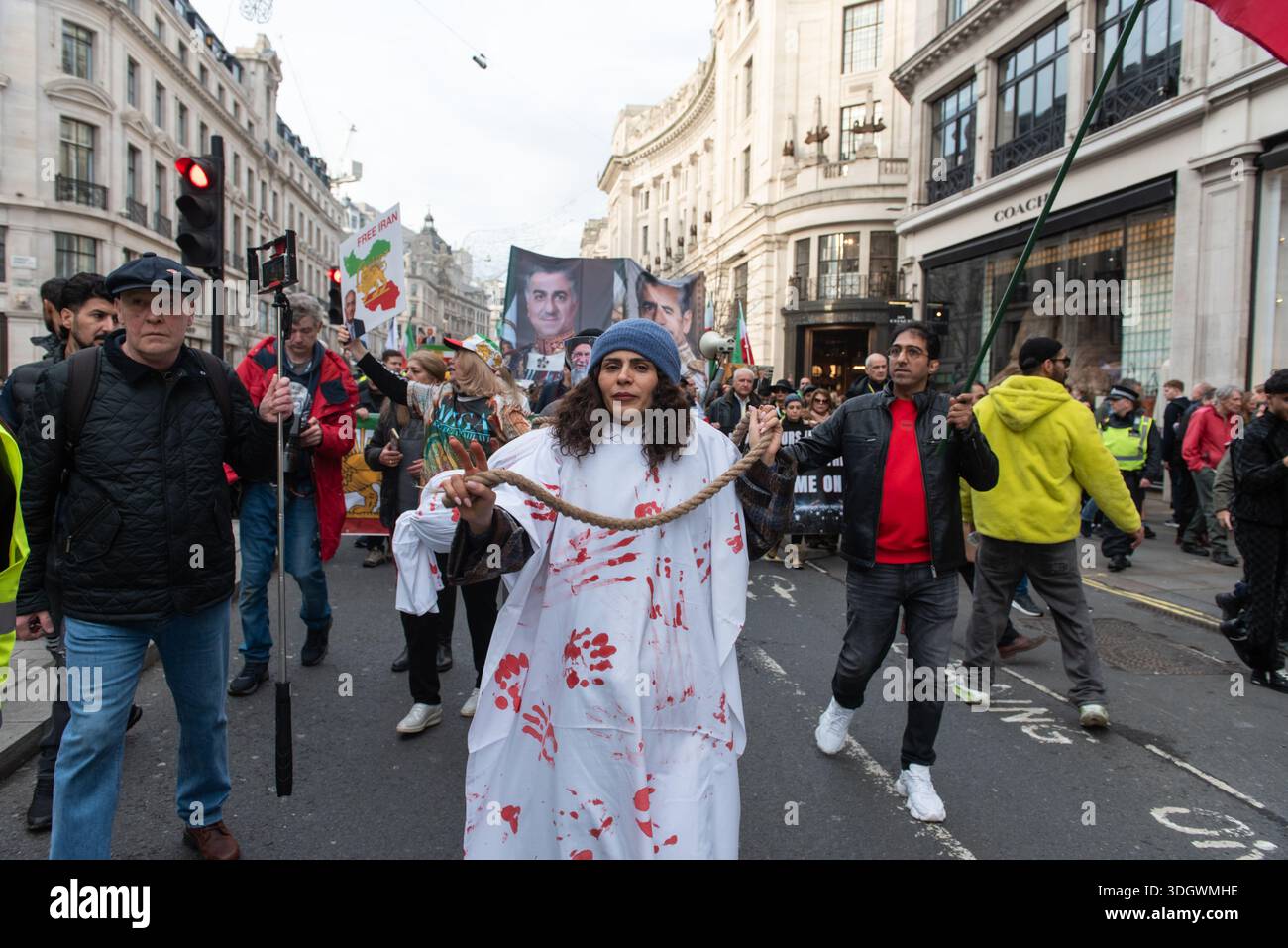 London, 18 January 2026, March For A Free Iran, BBC Broadcasting House ...