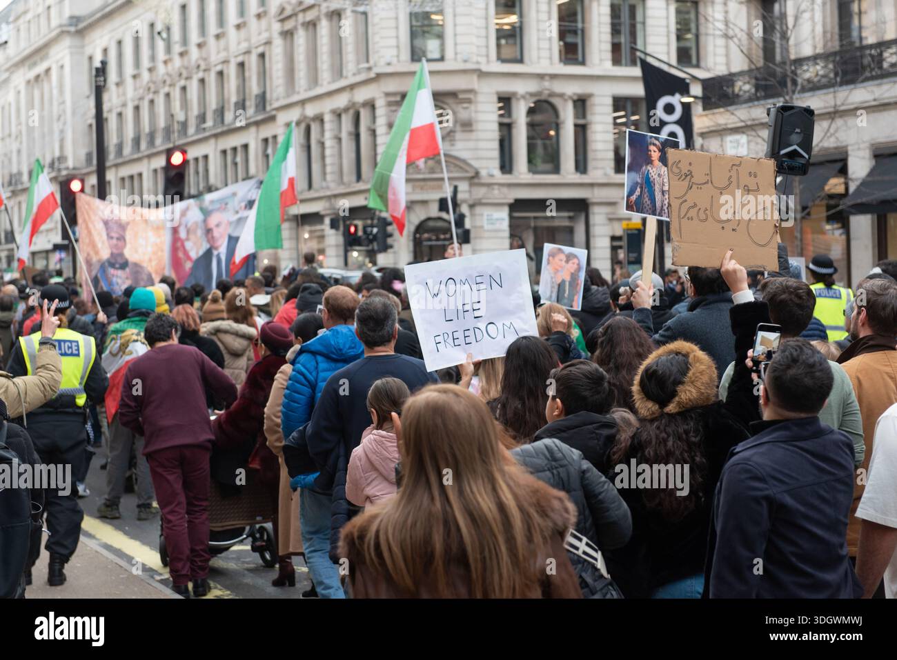 London, 18 January 2026, March For A Free Iran, BBC Broadcasting House ...