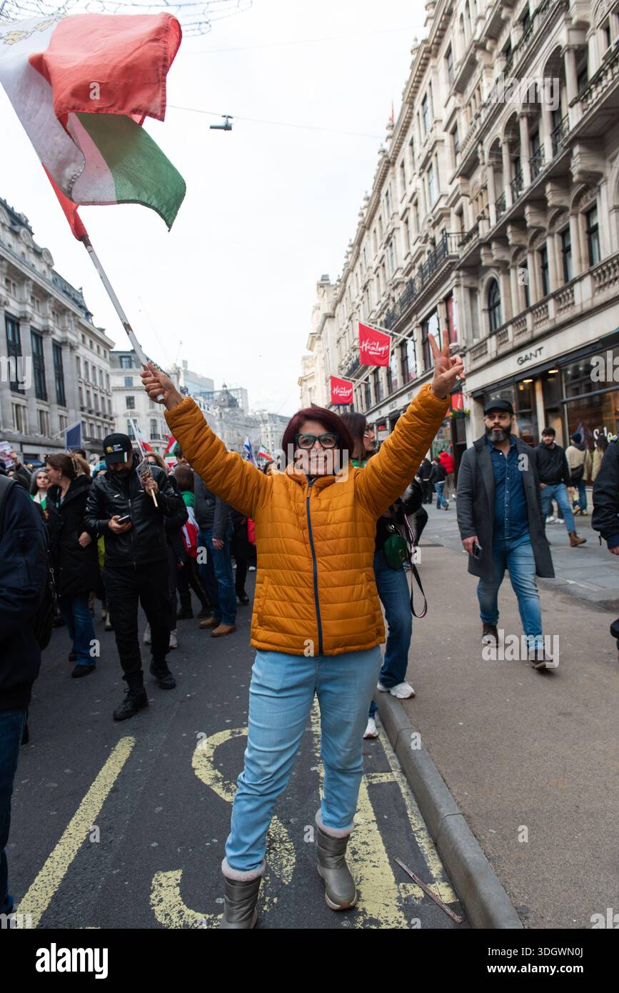 London, 18 January 2026, March For A Free Iran, BBC Broadcasting House ...