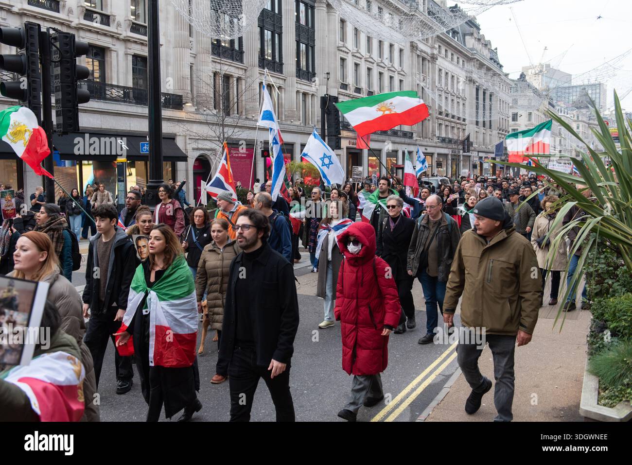 London, 18 January 2026, March For A Free Iran, BBC Broadcasting House ...