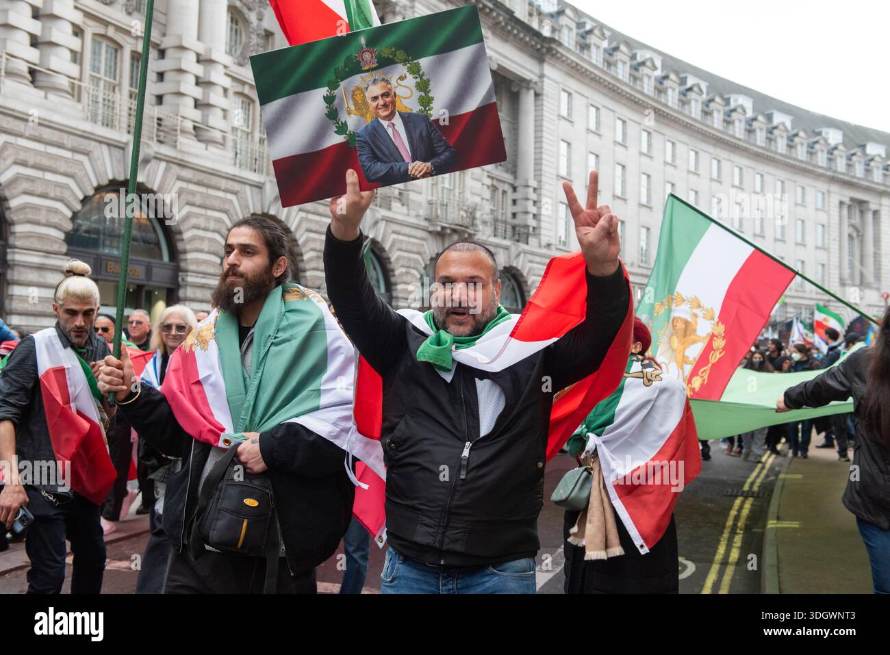 London, 18 January 2026, March For A Free Iran, BBC Broadcasting House ...