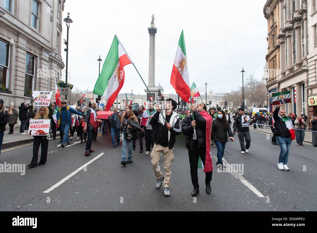 London, 18 January 2026, March For A Free Iran, BBC Broadcasting House ...