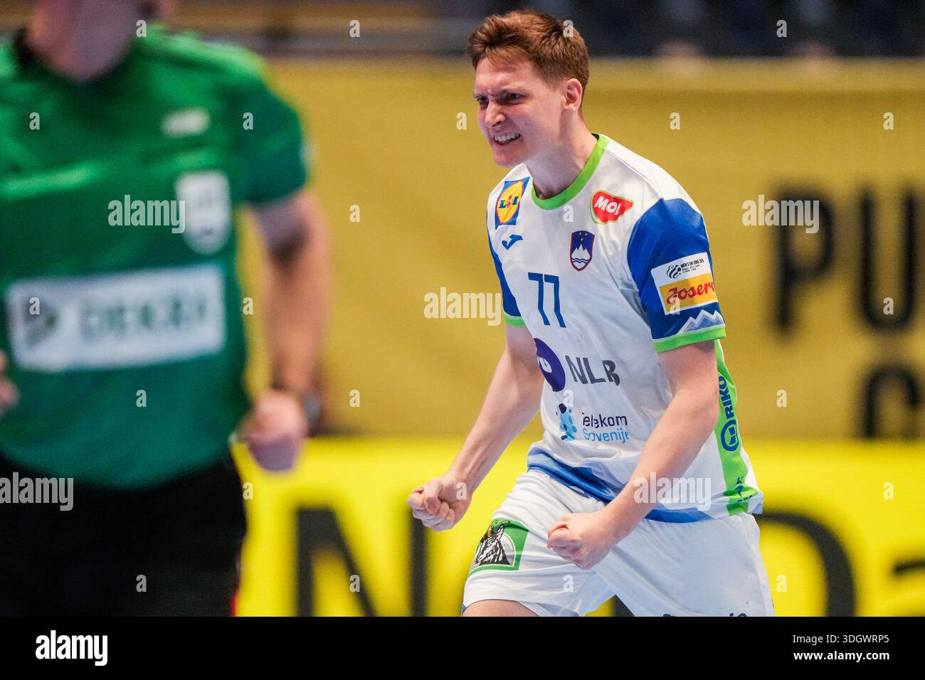 Bærum 20260118. Slovenia's Domen Novak during the European Championship ...