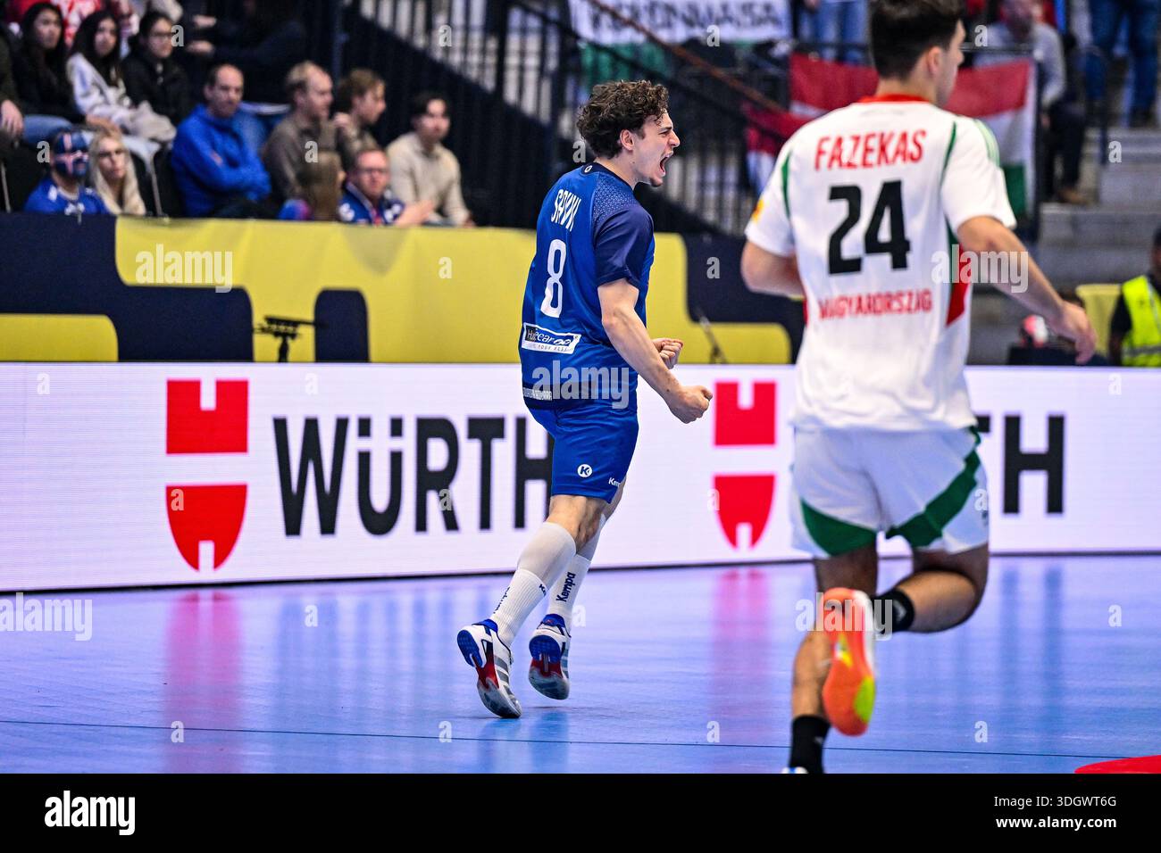 Giacomo Jack Savini of Italy during Men's EHF Euro 2026 - Italy vs ...